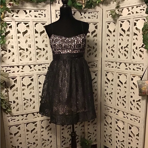 Ruby Rox | Dresses | Ruby Rox Really Nice Black Lace Pink Underlay ...